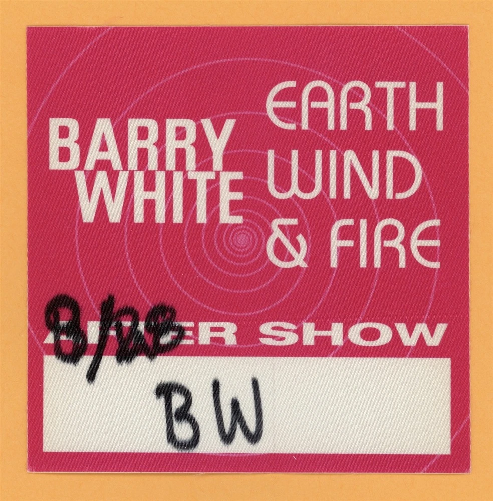 Barry White 1999 Earth Wind & Fire Concert Tour AFTER SHOW Backstage ...