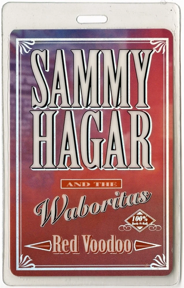 Sammy Hagar 1999 Laminated Backstage Pass Red Voodoo Tour Waboritas | Autographia