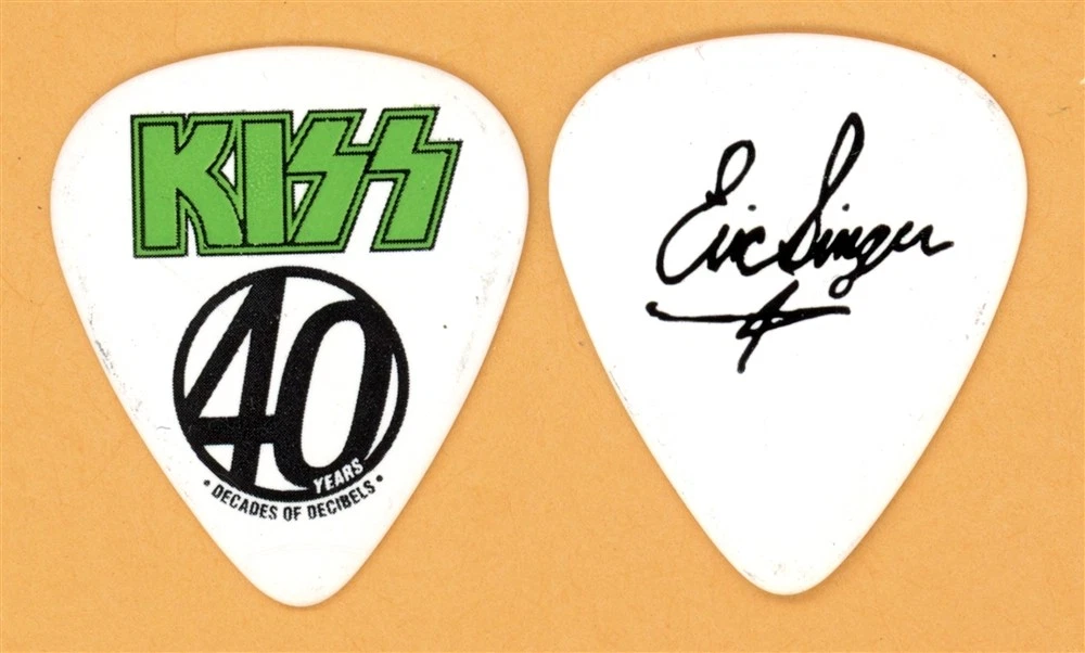 KISS Eric Singer Vintage Guitar Pick - 2014 40th Decades of Decibels ...