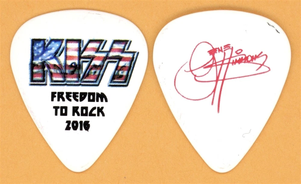 KISS Gene Simmons Vintage Guitar Pick - 2016 Freedom to Rock Tour ...