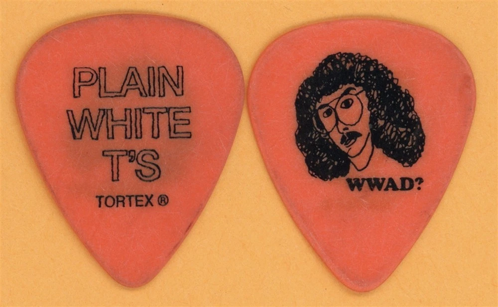 Plain White T's Tim Lopez Vintage Guitar Pick - 2009 Big Bad World Tour ...
