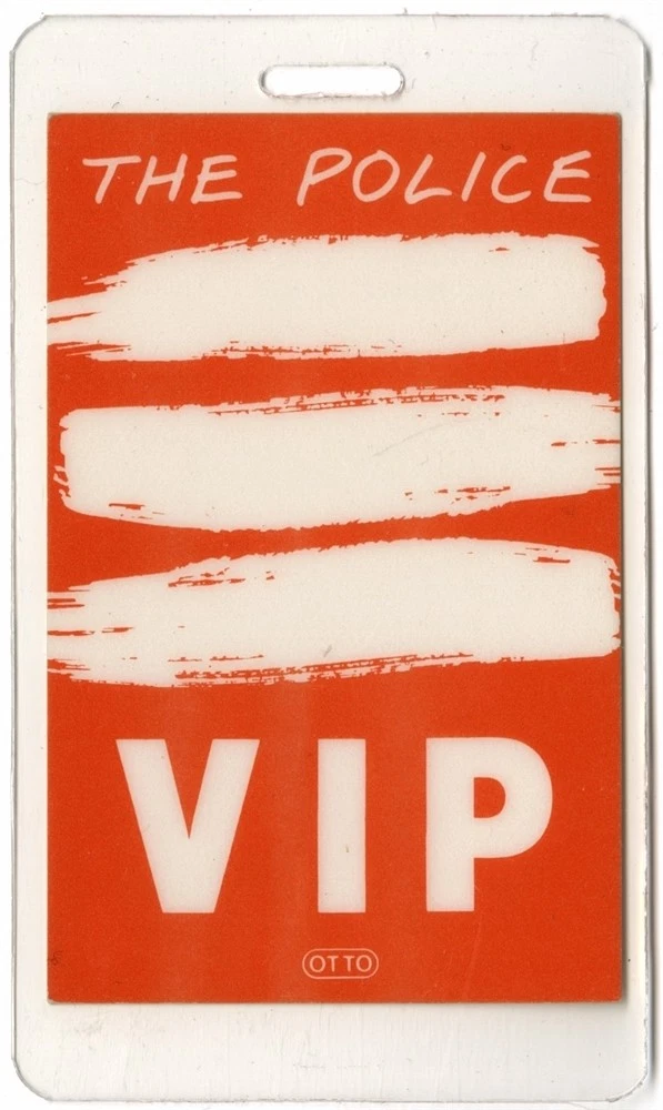 The Police 1983 Synchronicity Concert Tour Laminated Backstage Pass ...