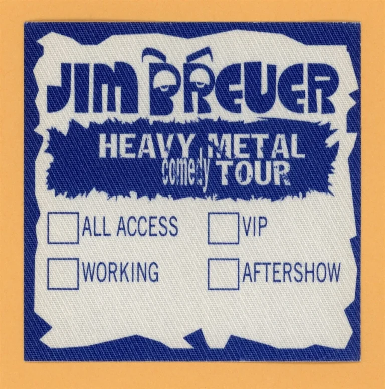 Jim Breuer Heavy Metal Comedy Concert Tour Backstage Pass | Autographia