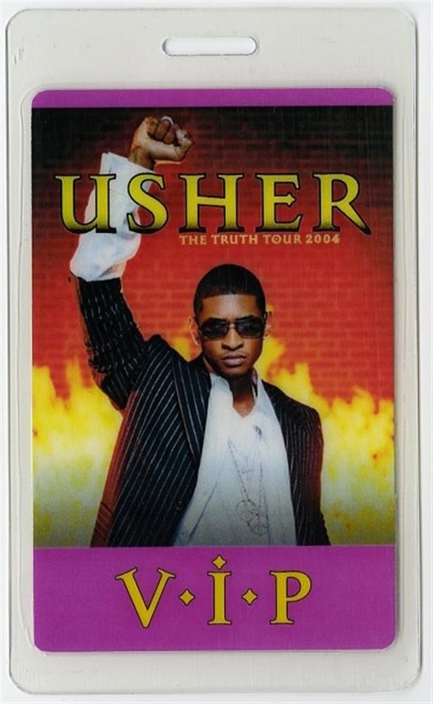 Usher 2004 Concert Laminated Backstage Pass Truth Tour VIP *rare ...