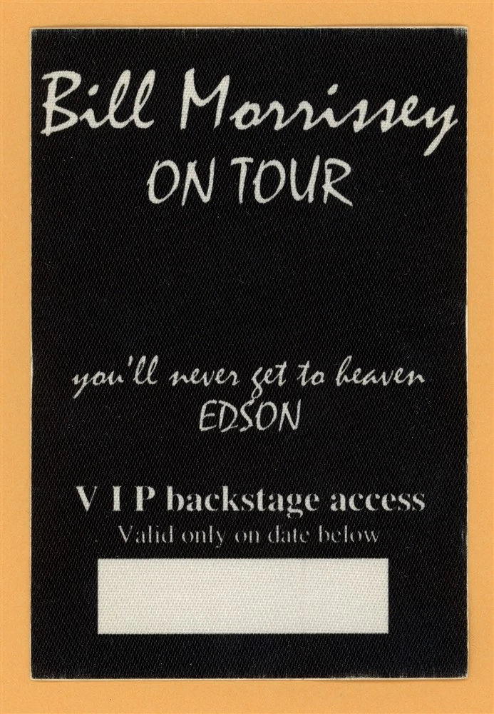Bill Morrissey Concert Tour VIP Backstage Pass | Autographia