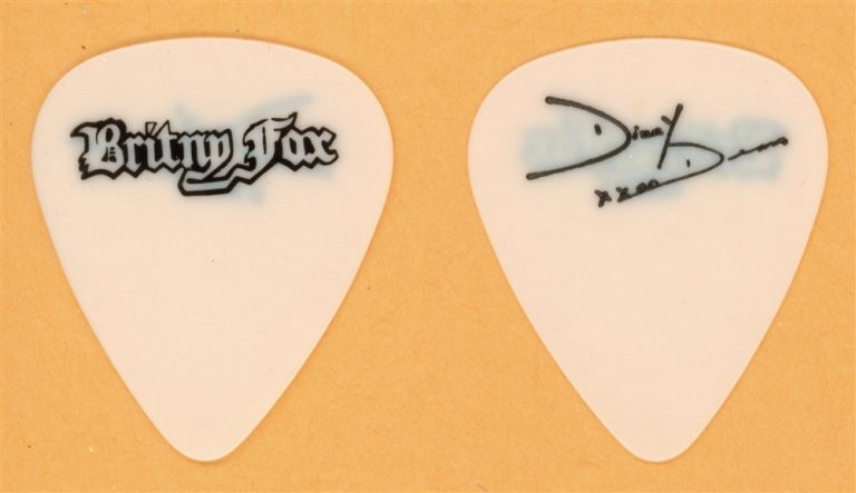 Britny Fox Dizzy Dean Davidson Vintage Guitar Pick - 1988 Self Titled ...
