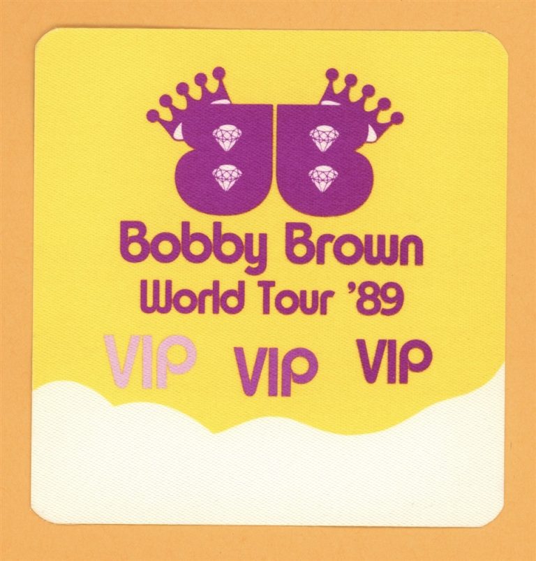 Bobby Brown 1989 Don't Be Cruel Concert Tour VIP Backstage Pass ...