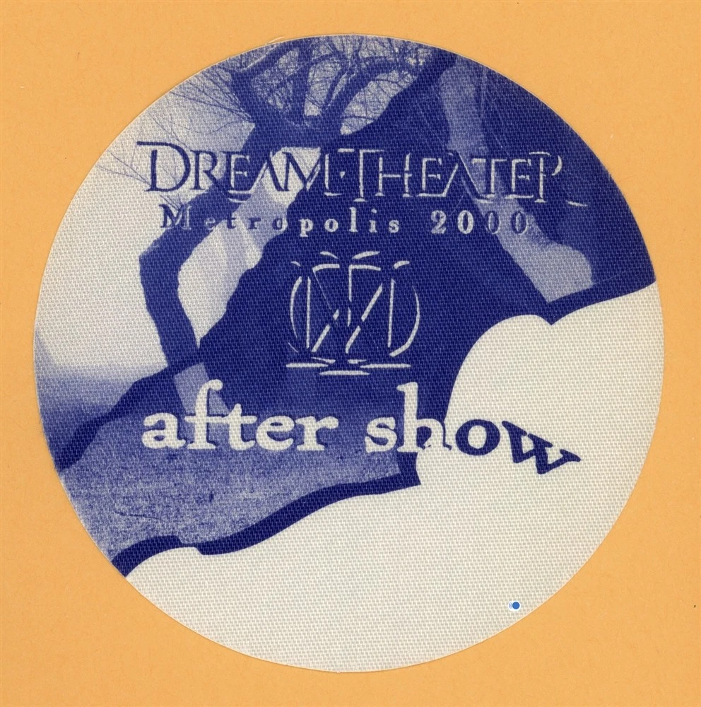 Dream Theater 2000 Metropolis Concert Tour AFTER SHOW Backstage Pass ...