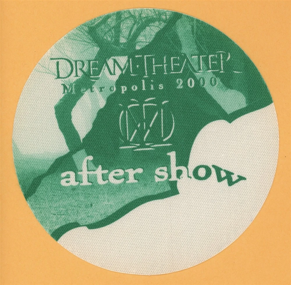 Dream Theater 2000 Metropolis Concert Tour AFTER SHOW Backstage Pass ...