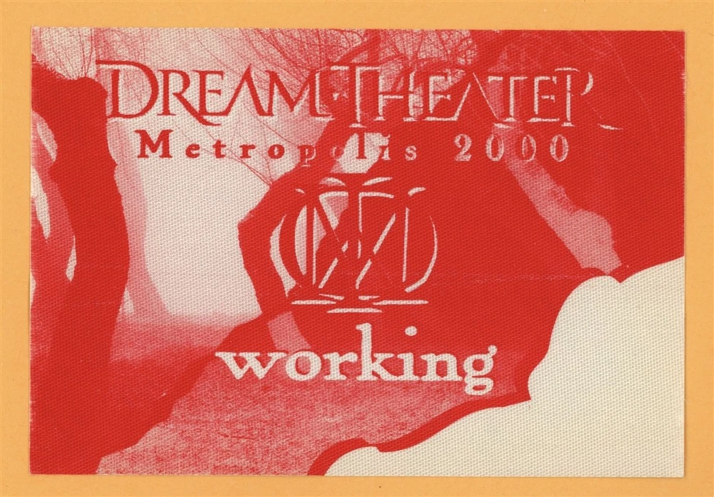 Dream Theater 2000 Metropolis Concert Tour WORKING Backstage Pass ...