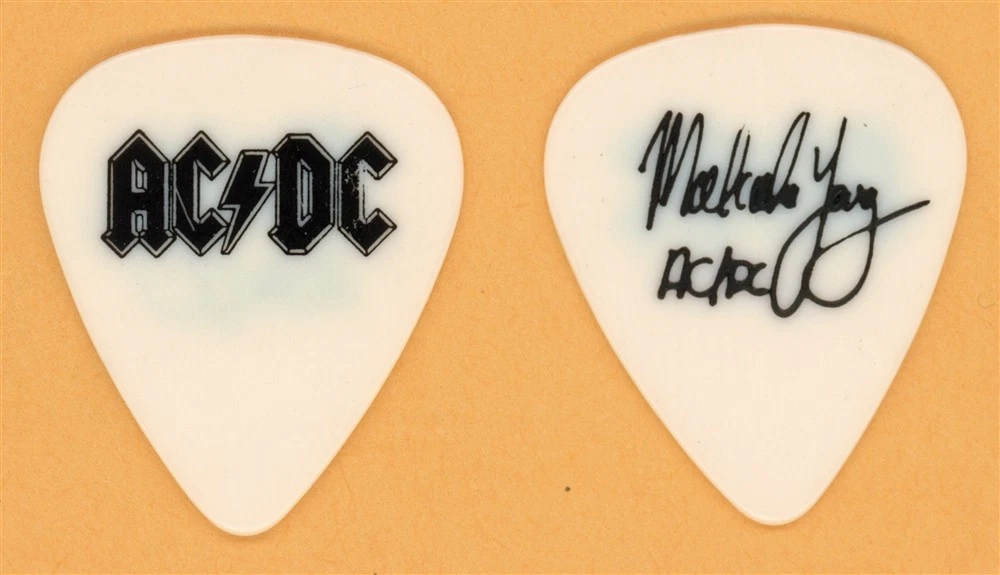 AC/DC Malcolm Young Vintage Guitar Pick - 1991 Razors Edge Tour ...