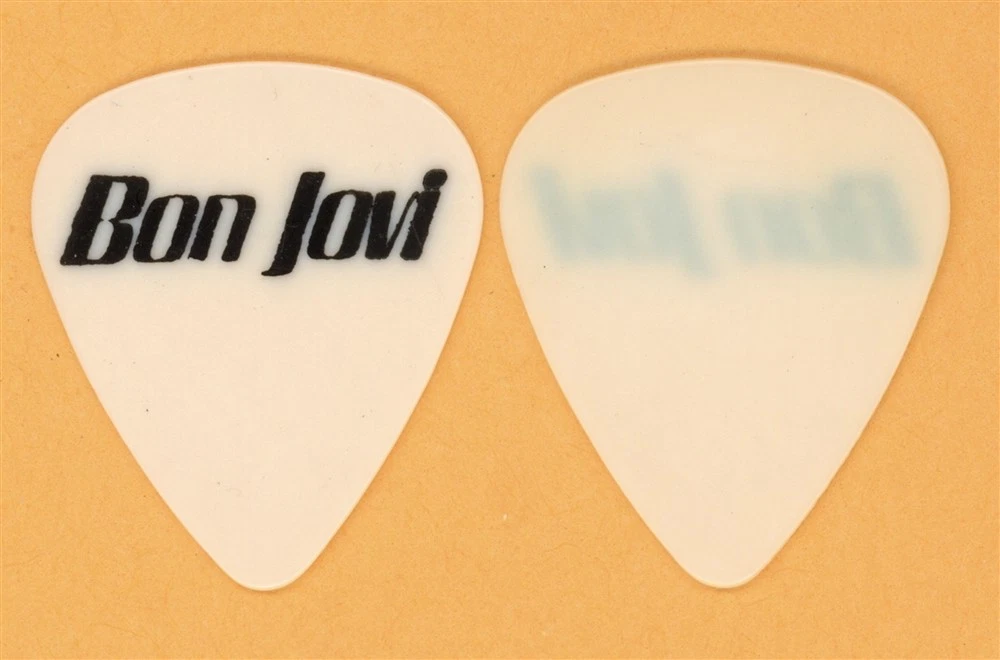 Bon Jovi JBJ Vintage Guitar Pick -1986 Slippery When Wet Tour | Autographia