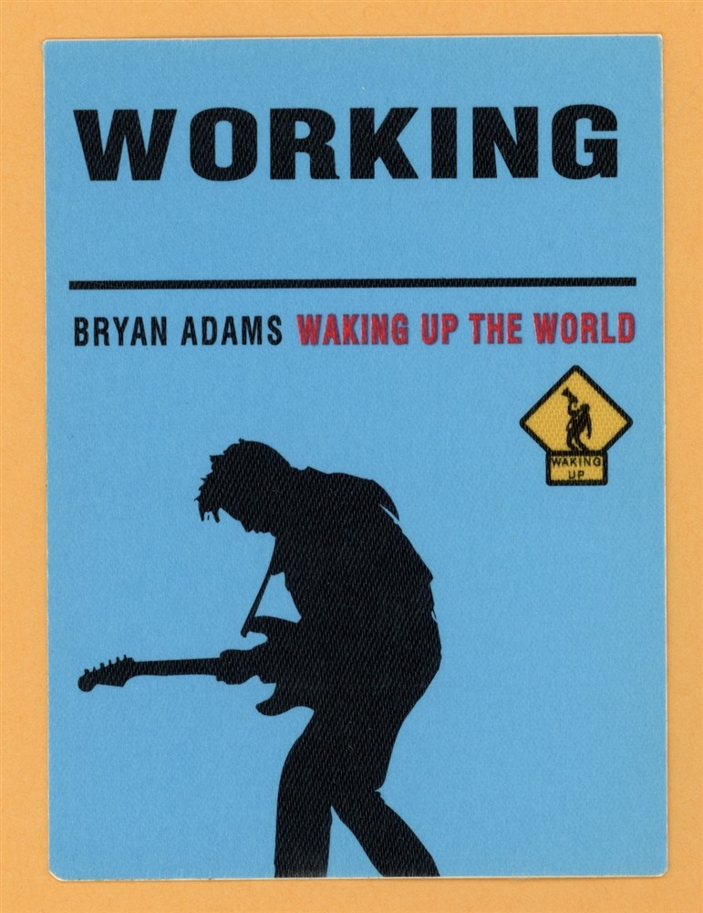 Bryan Adams 1991 Waking up the World Concert Tour Working Backstage ...