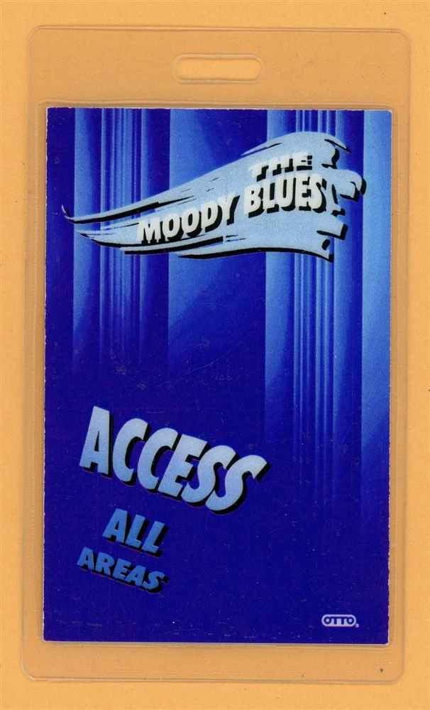 Moody Blues Tour AAA Laminated Backstage Pass | Autographia