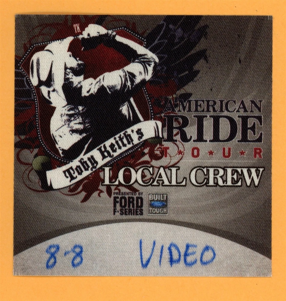 Toby Keith Vintage Tour Backstage Pass #30 | Autographia