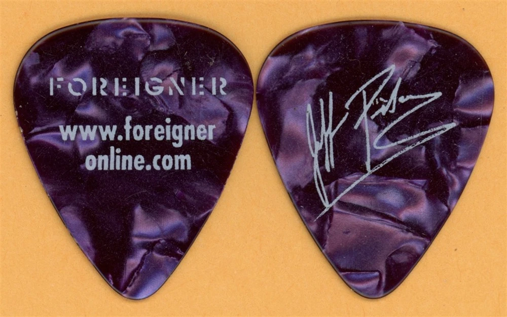 Foreigner Jeff Pilson Dokken Vintage Tour Guitar Pick | Autographia