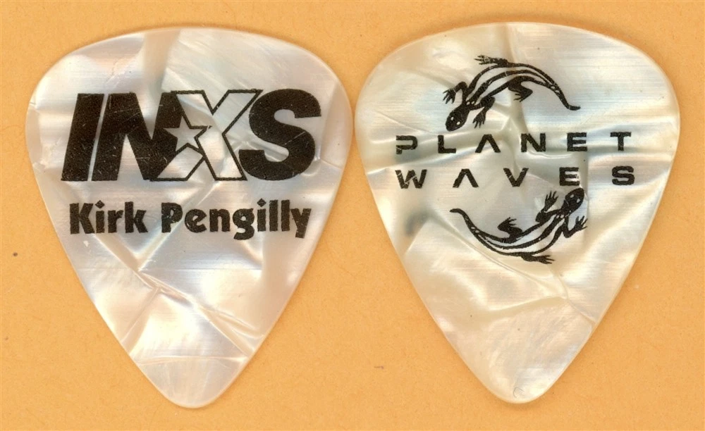 INXS Kirk Pengilly Vintage Guitar Pick - 2007 Switch Tour | Autographia