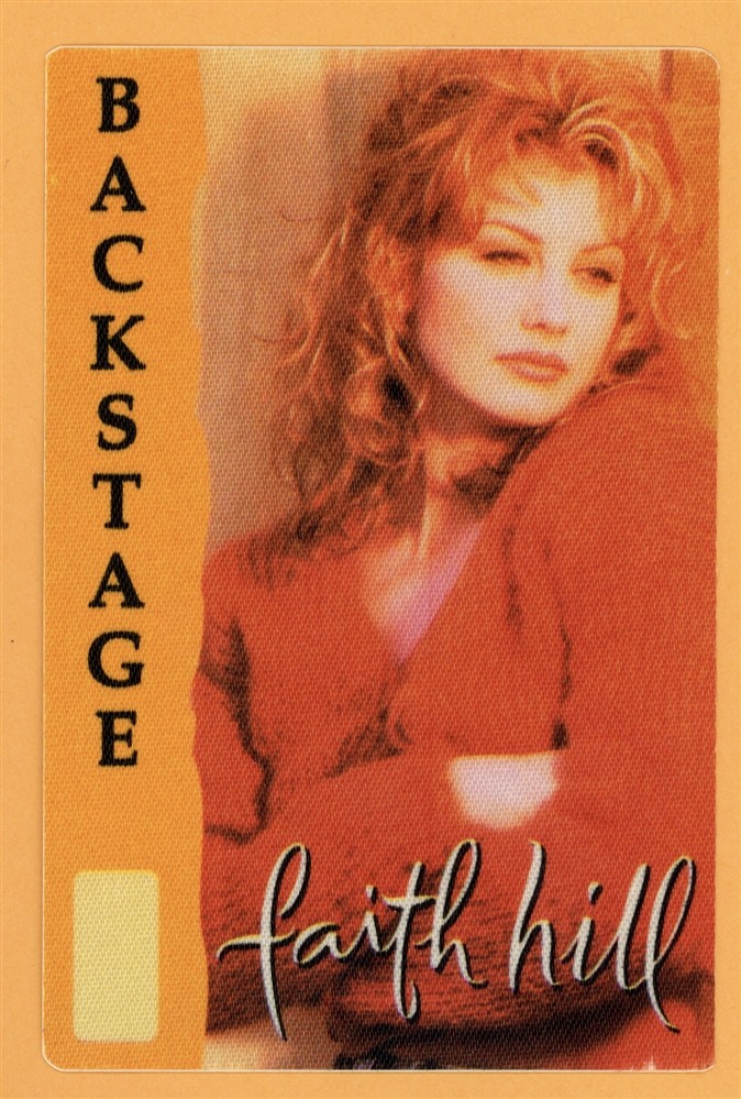Faith Hill 1995 It Matters Concert Tour Backstage Pass | Autographia