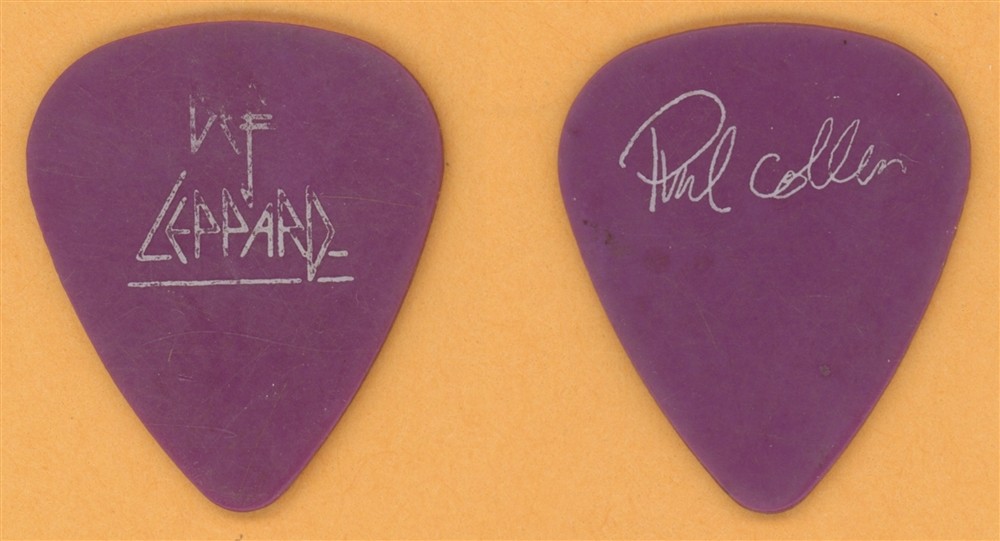 Def Leppard Phil Collen Vintage Guitar Pick - 1983 Pyromania Tour ...