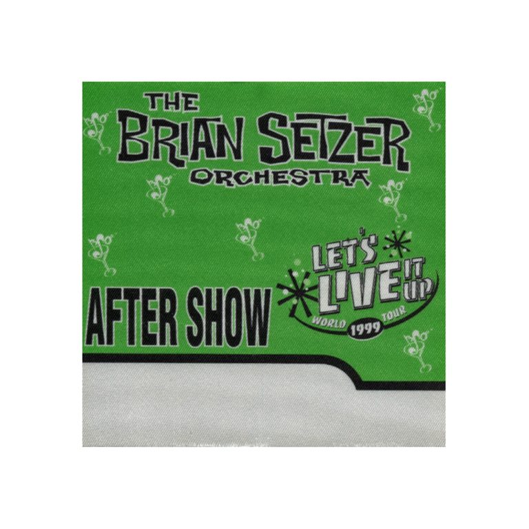 Brian Setzer 1999 Let's Live it Up Concert Tour After Show Backstage ...