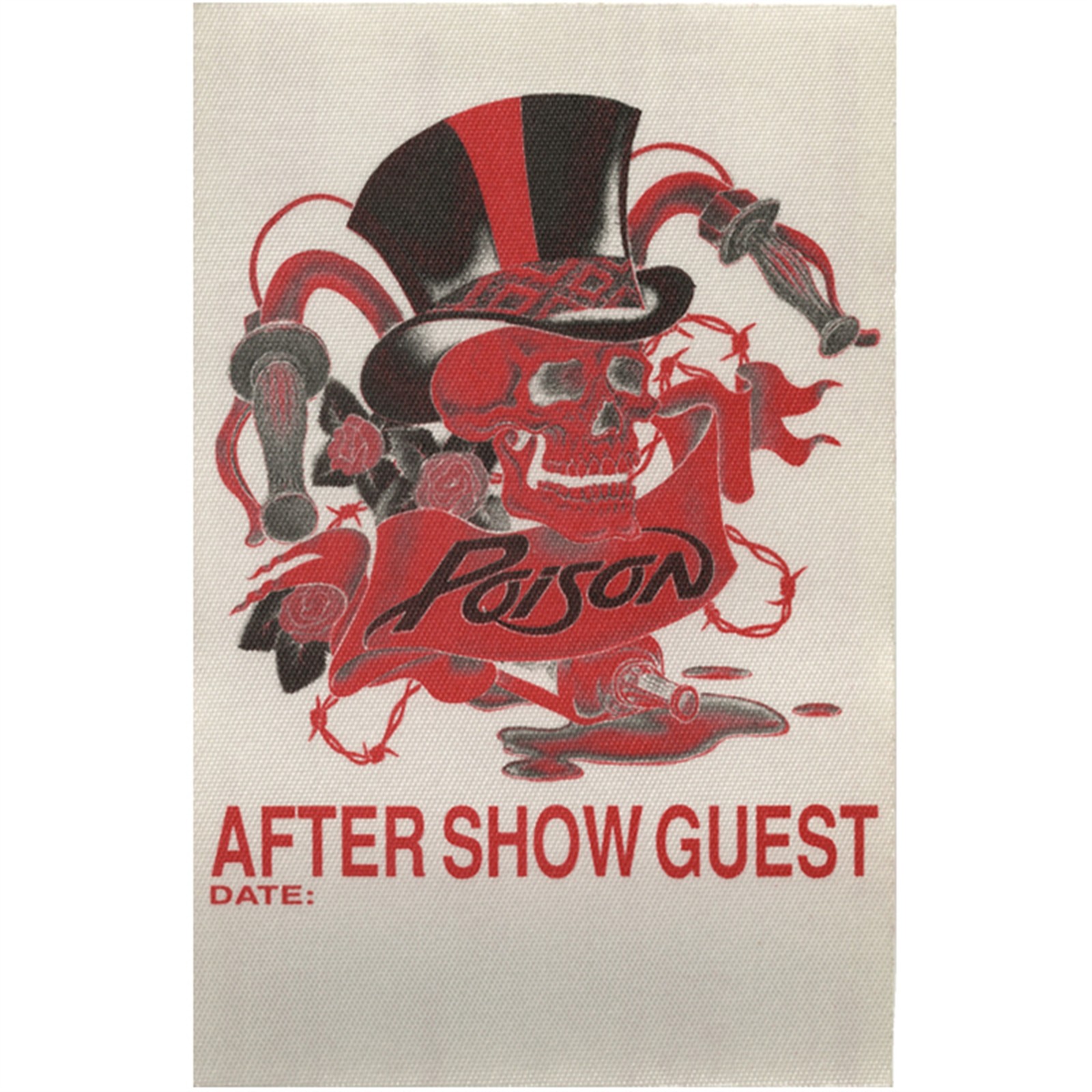 Poison 1990 Flesh & Blood Concert Tour After Show Backstage Pass ...
