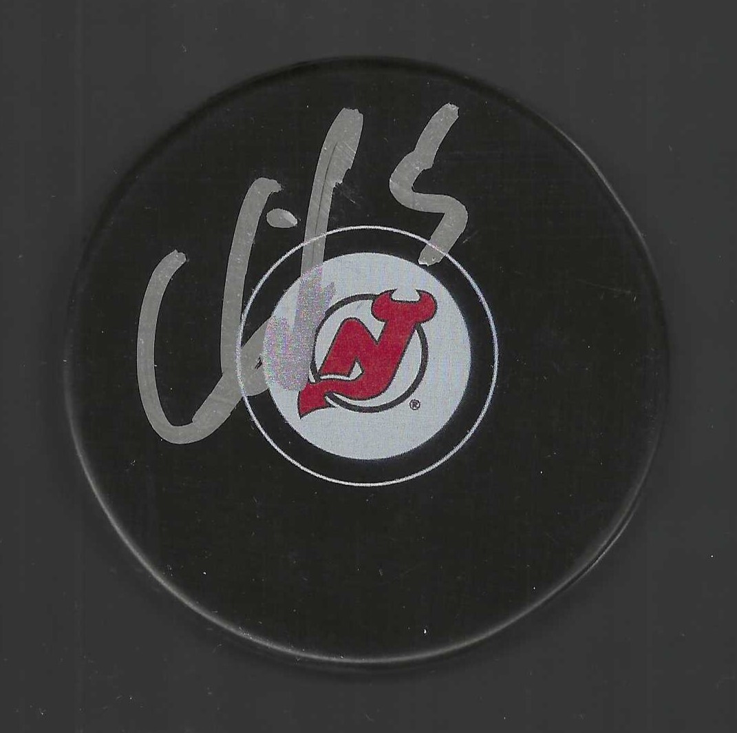 Connor Carrick Signed New Jersey Devils Puck | Autographia