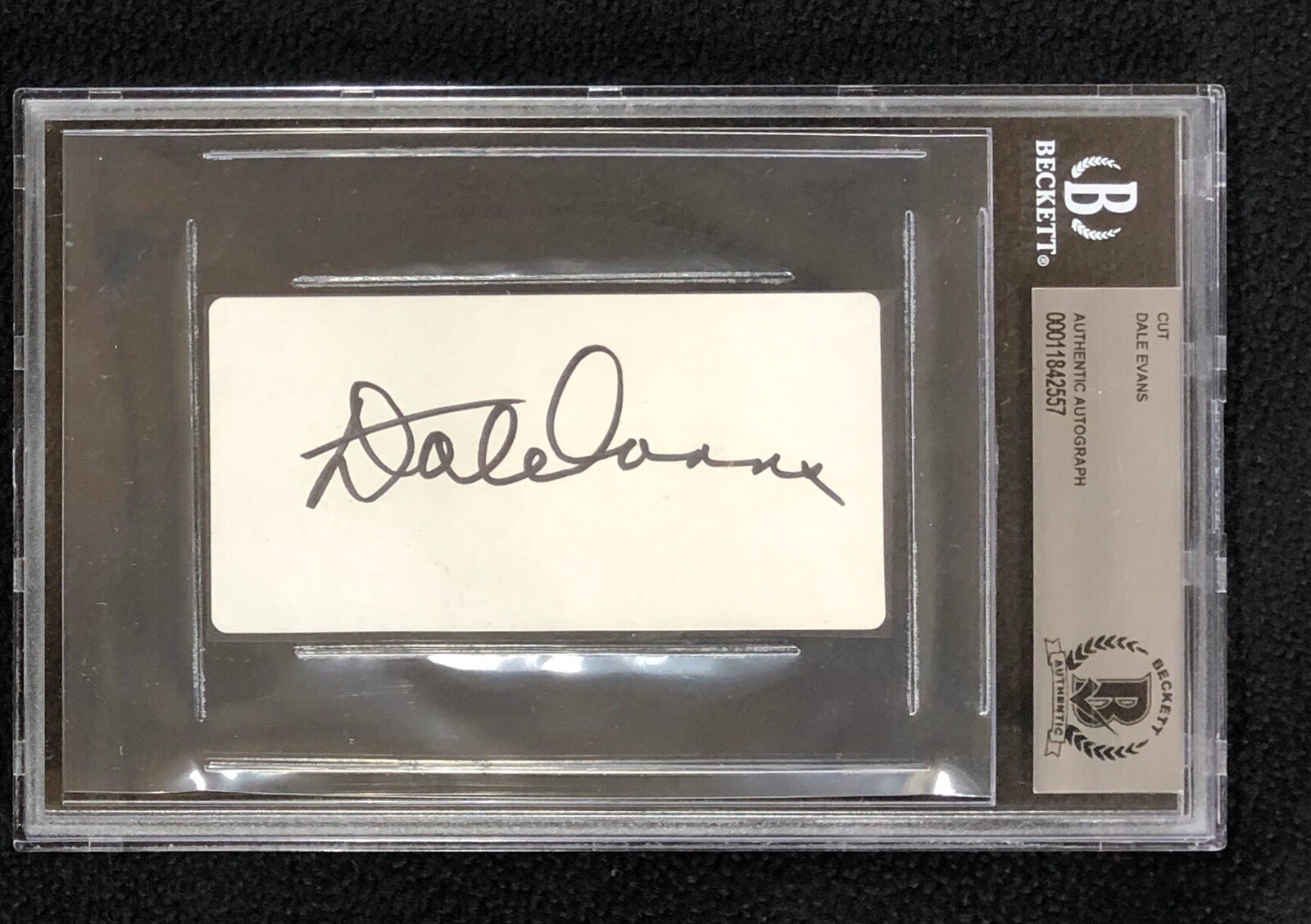 Dale Evans Signed Cut Autograph Beckett Authenticated The Roy Rogers ...