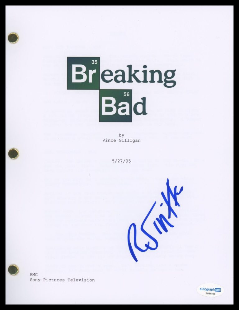 RJ Mitte "Breaking Bad" AUTOGRAPH Signed 'Walt Jr.' Pilot Episode ...