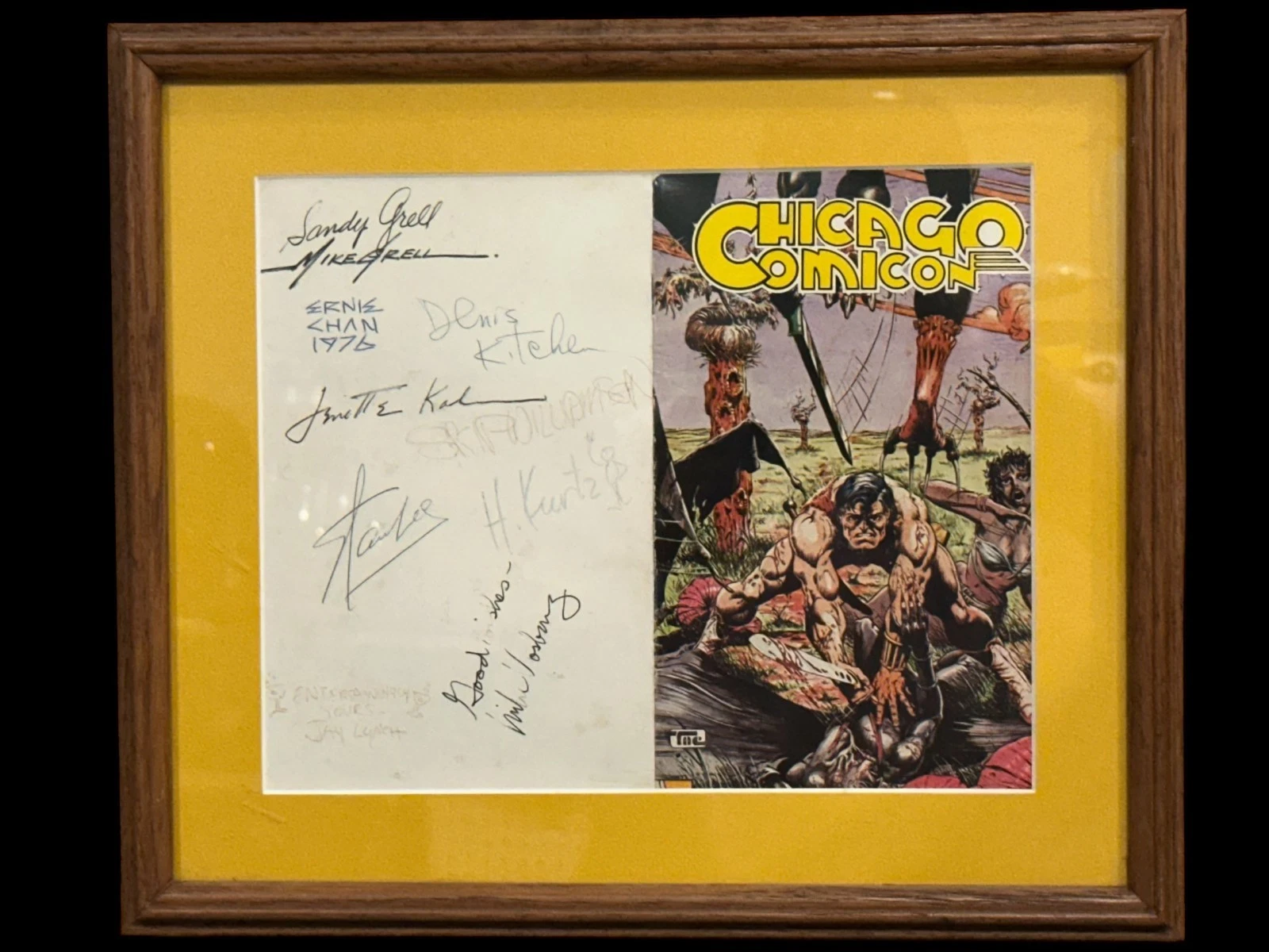 Stan Lee Ernie Chan Harvey Kurtzman Jay Lynch +6 Signed Autograph ...