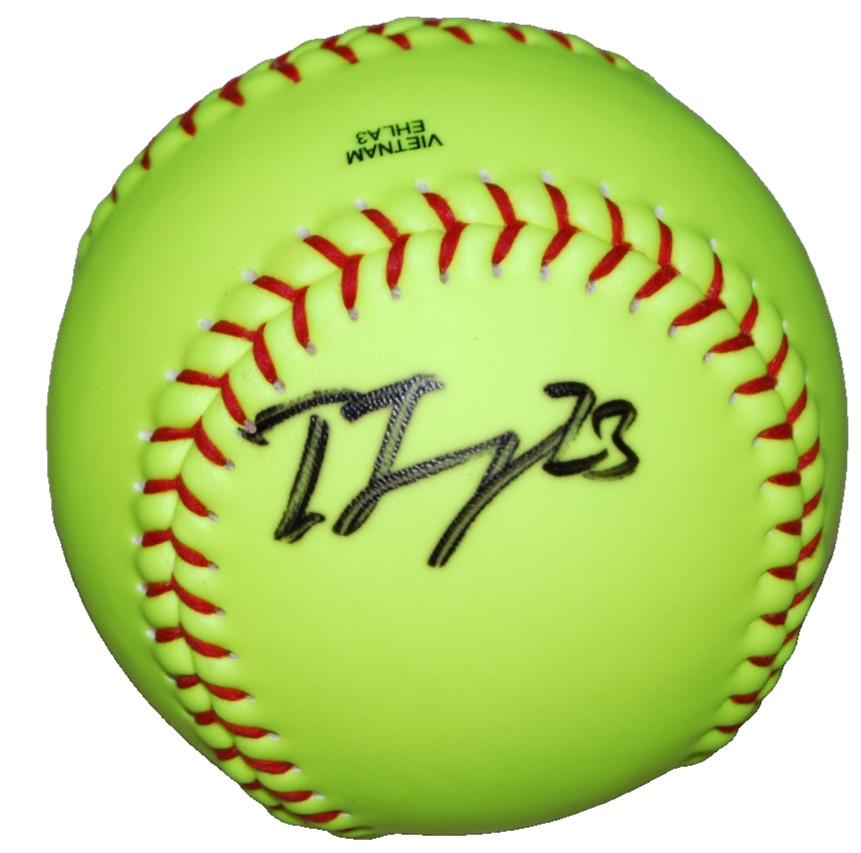 TIARE JENNINGS signed (VOLTS) OKLAHOMA SOONERS Softball 12" BECKETT BAS ...