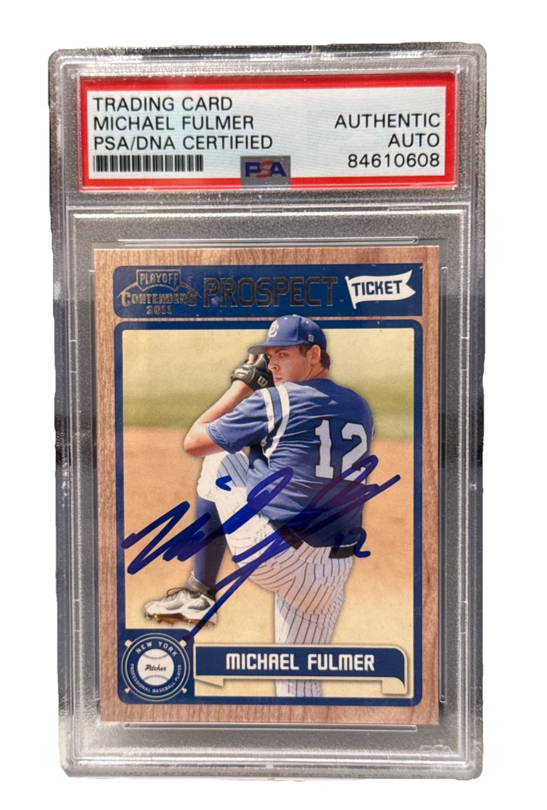MICHAEL FULMER signed (Seattle Mariners) Topps 2011 Playoff Card PSA ...