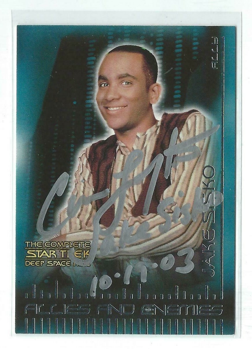 Cirroc Lofton Signed 2003 Paramount Star Trek DS9 Card #B11 Jake Sisko ...