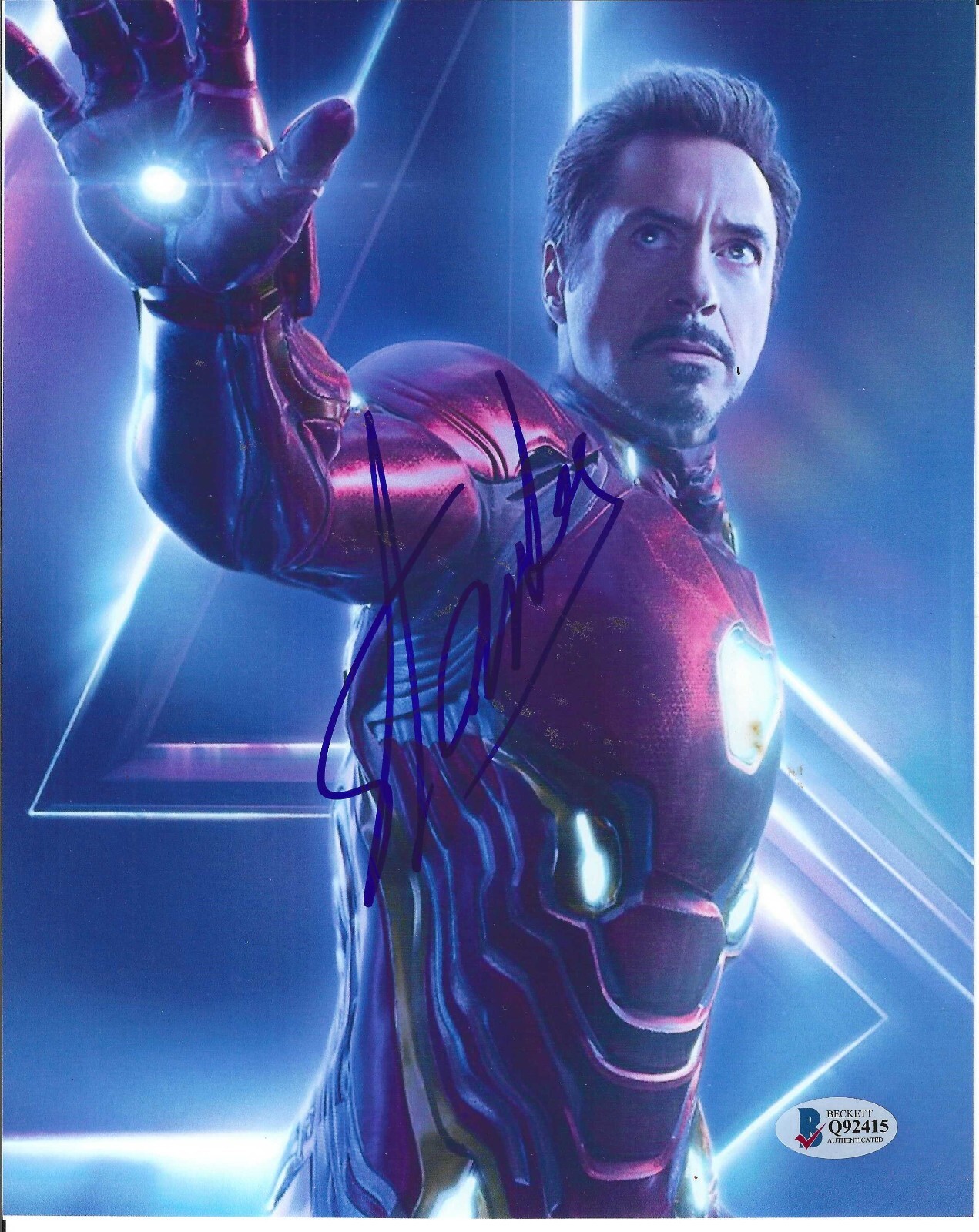 Stan Lee Signed Marvel Avengers Iron Man Tony Stark 8x10 Photo Beckett ...