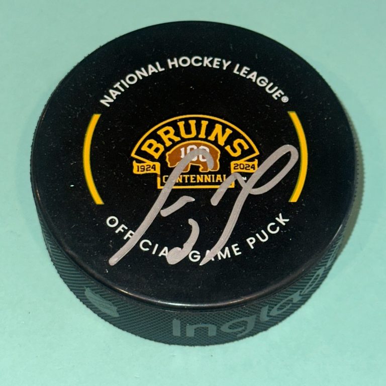 CAM NEELY Signed Official Boston BRUINS 100th Anniversary GAME Puck ...