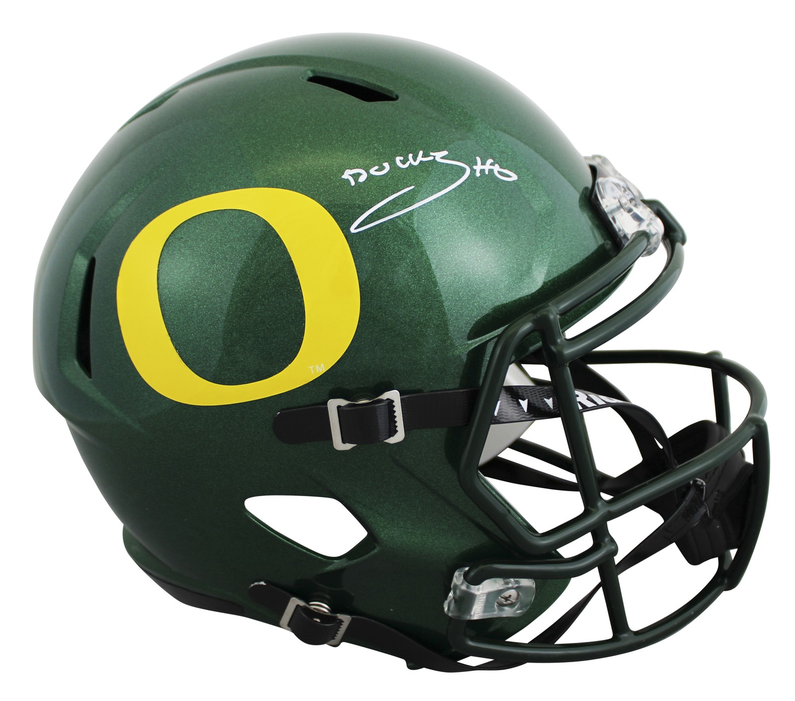 Oregon Bucky Irving Authentic Signed Full Size Speed Rep Helmet BAS ...