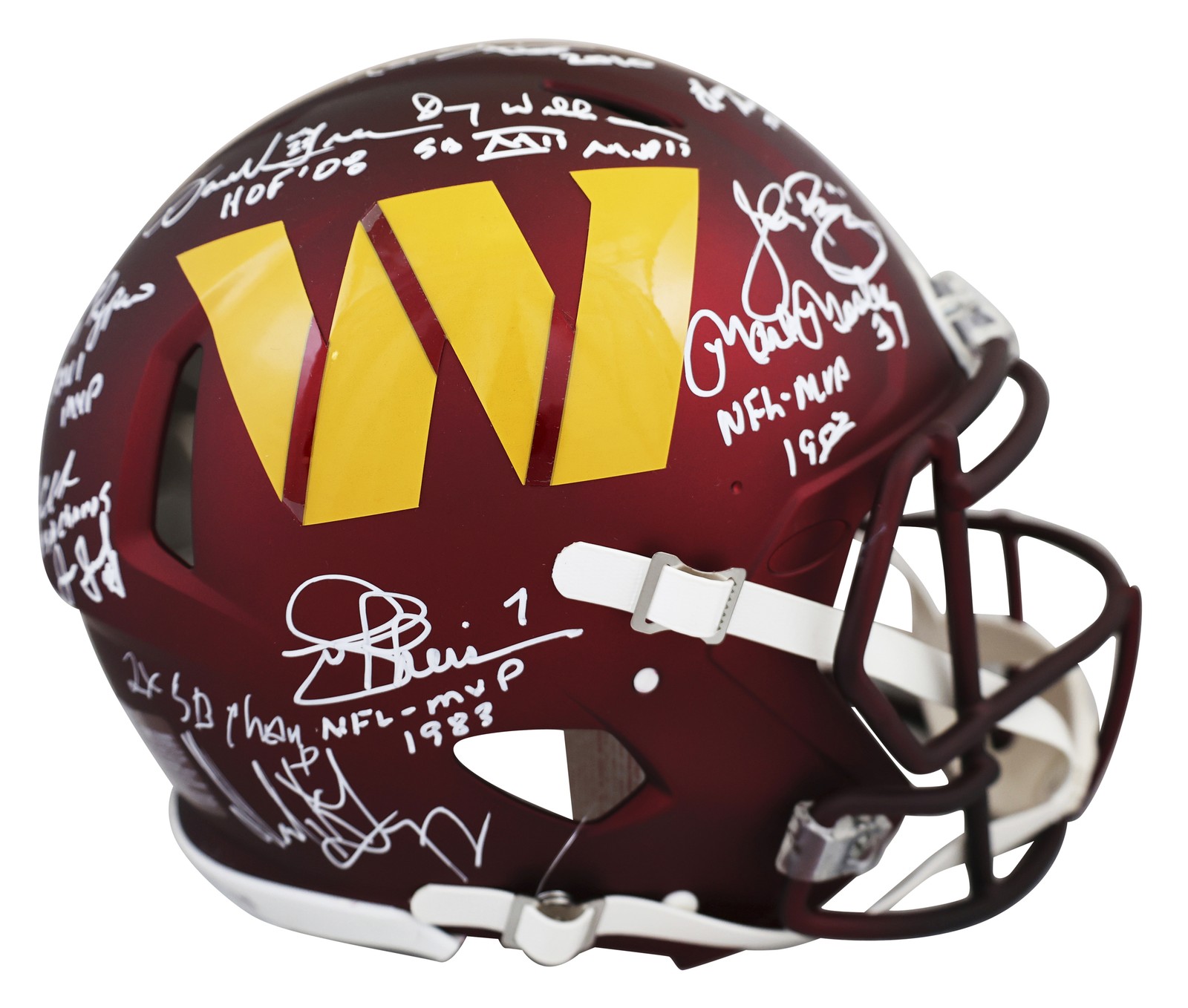 Washington (11) Green, Riggins, Williams +8 Signed F/S Speed Proline ...