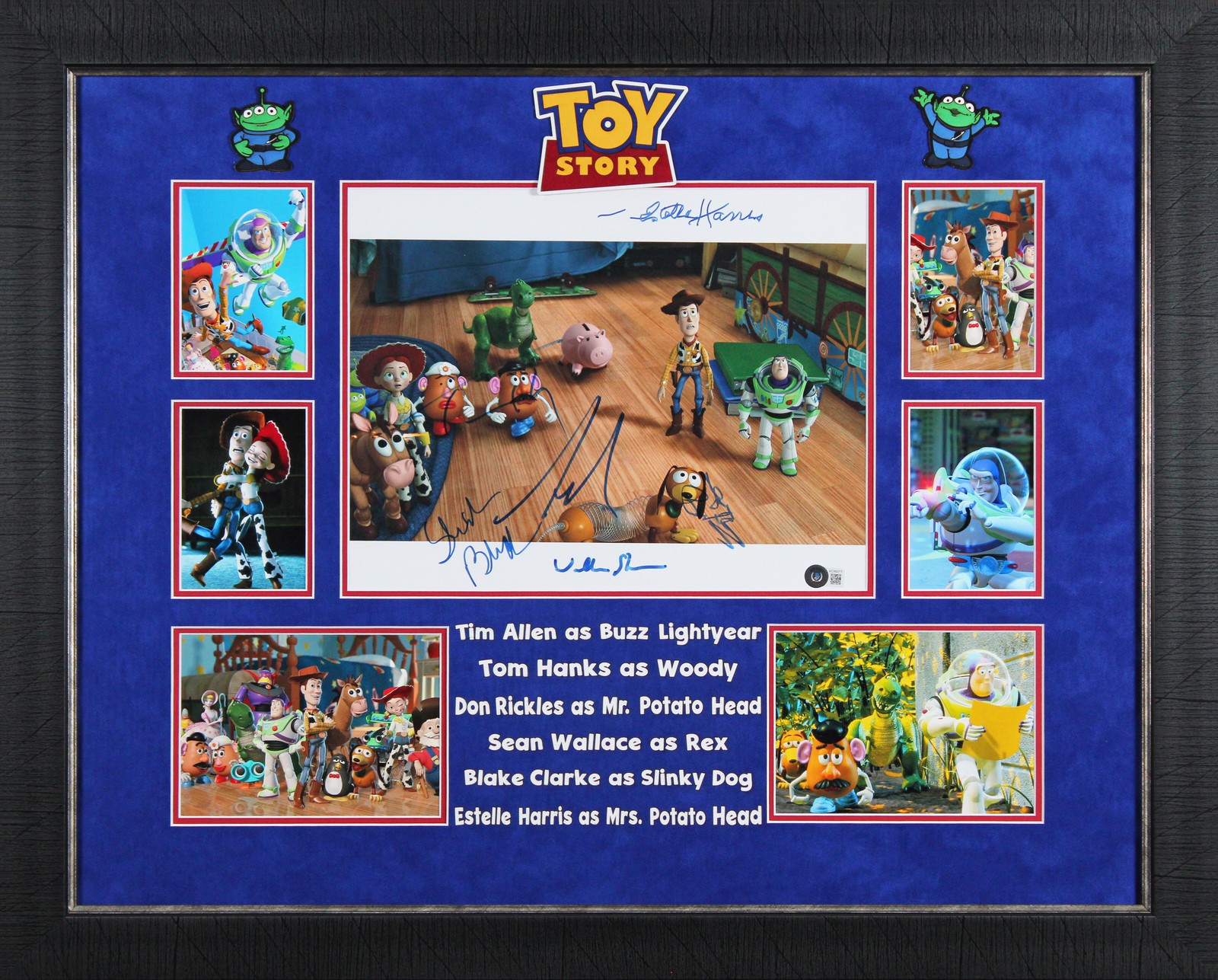 Toy Story (6) Hanks, Allen, Rickles, Harris +2 Signed 11x14 Framed ...