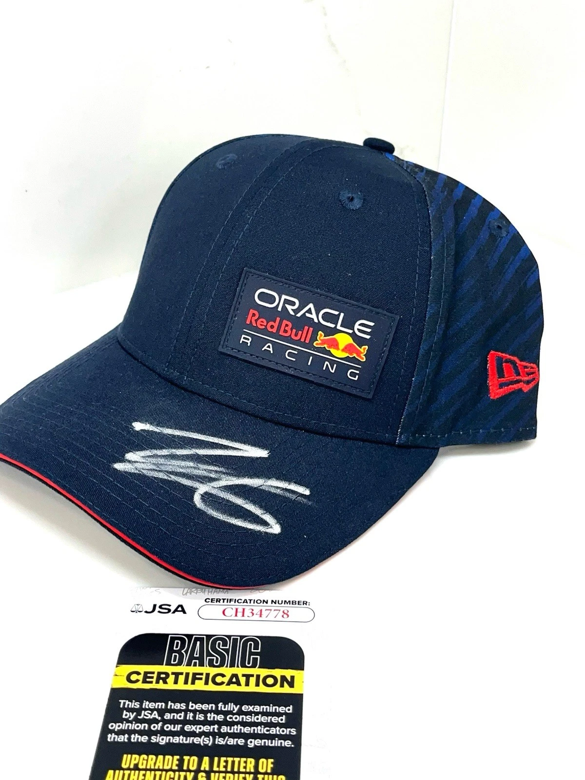Isack Hadjar Hand Signed Redbull Hat Formula 1 F1 JSA Cert #3 | Autographia
