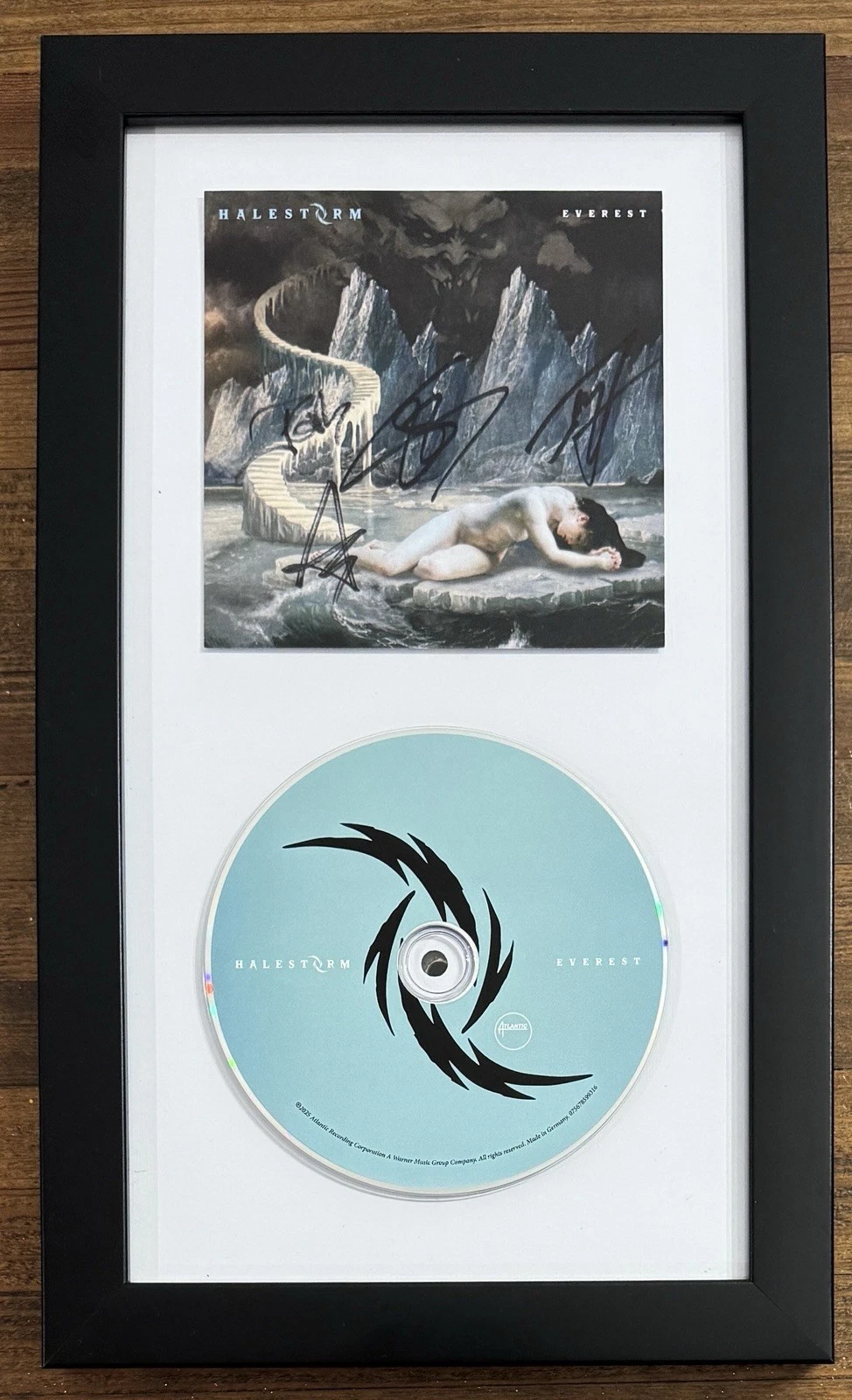 Halestorm FRAMED BAND SIGNED Everest Album Cover Art Card & CD BAS ...