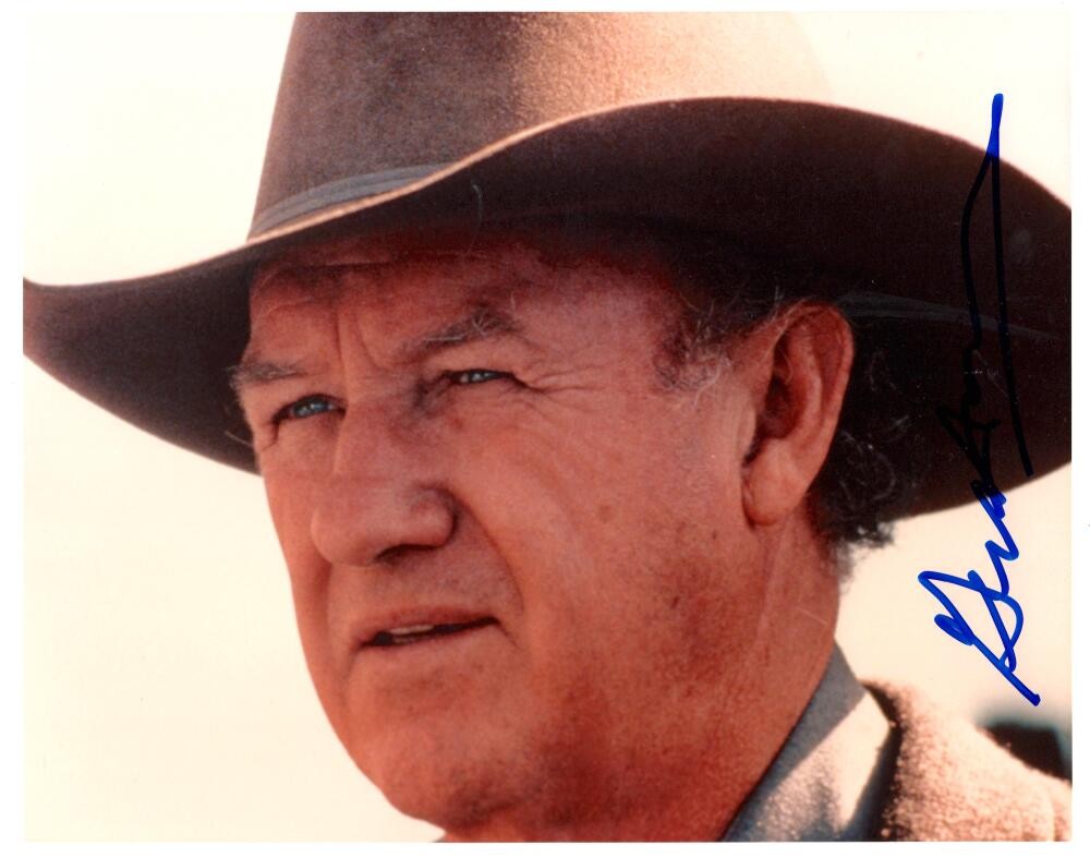 Gene Hackman Signed Autograph 8x10 Photo - Unforgiven Little Bill w ...