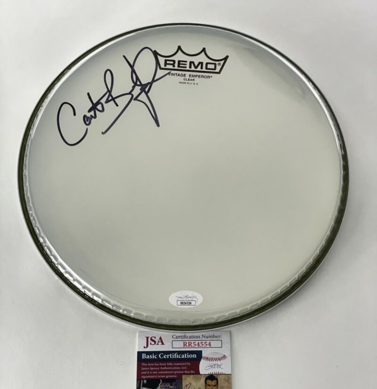CARTER BEAUFORD SIGNED AUTOGRAPH 10" DRUMHEAD - DAVE MATTHEWS BAND RARE ...