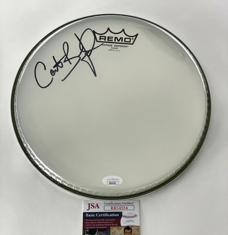 CARTER BEAUFORD SIGNED AUTOGRAPH 10" DRUMHEAD - DAVE MATTHEWS BAND RARE ...