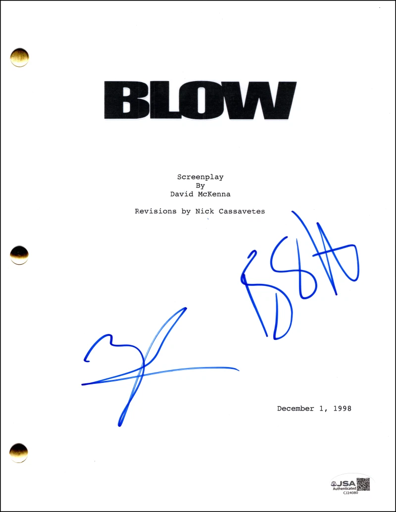 Penelope Cruz & Ray Liotta Signed Autograph Blow Movie Script ...