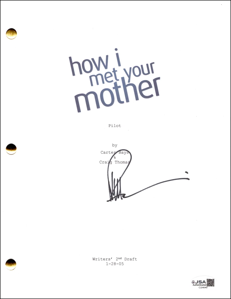 Neil Patrick Harris Signed Autograph How I Met Your Mother Pilot Script ...