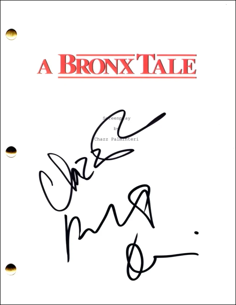 Chazz Palminteri & Robert DeNiro Signed Autograph A Bronx Tale Movie ...