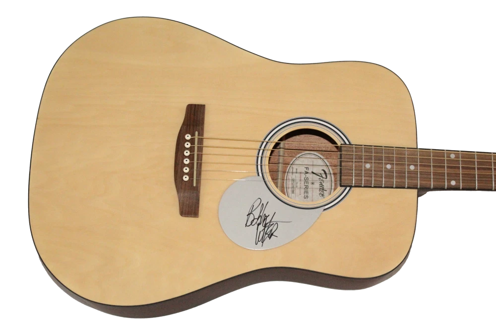 Bob Weir Signed Autograph Fender Acoustic Guitar - The Grateful Dead w ...