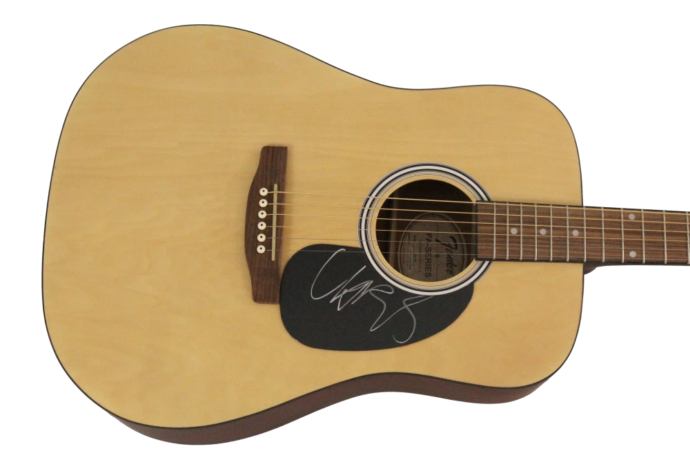 Chris Martin Coldplay Signed Autograph Fender Acoustic Guitar w/ JSA ...
