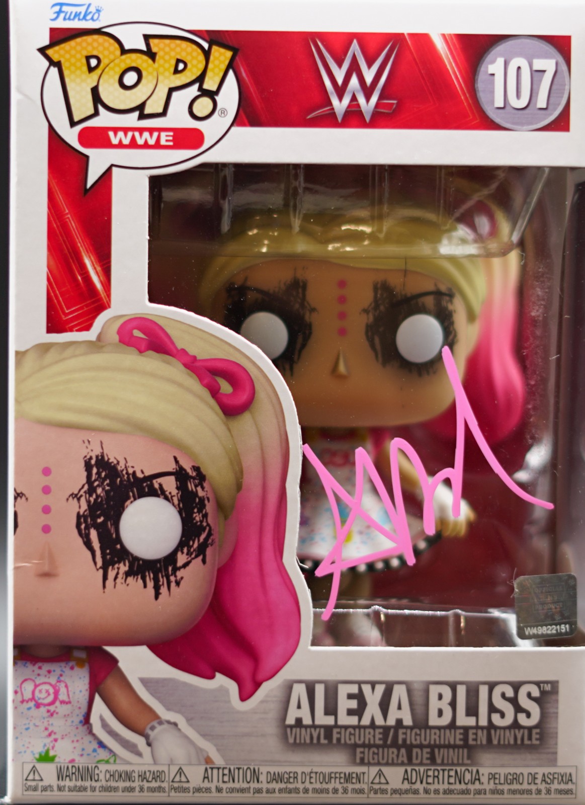 Alexa Bliss Signed Funko Pop #107 JSA WWE Autographed | Autographia