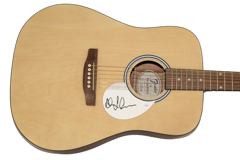 Alex Lifeson Rush Signed Autograph Full Size Fender Acoustic Guitar w ...