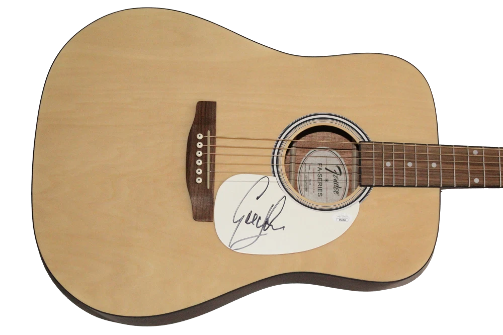 Greg Lake Signed Autograph Fender Acoustic Guitar - Emerson & Palmer w ...